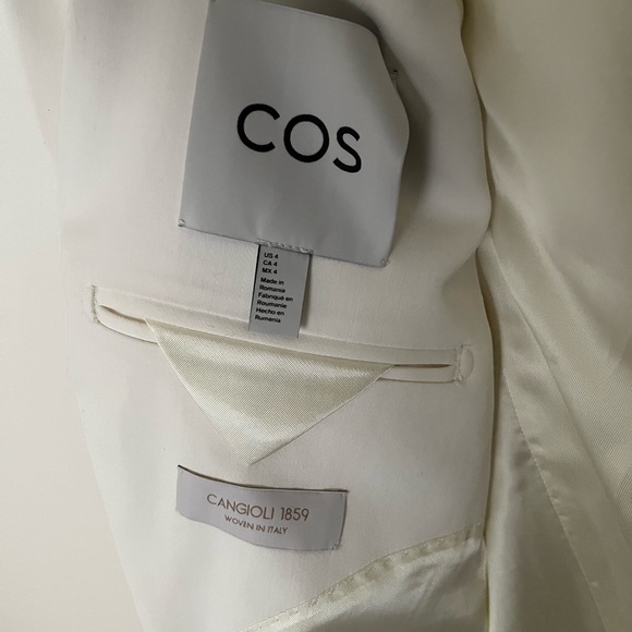 COS | Jackets & Coats | Brand New With Tags Oversized White Cos Blazer ...